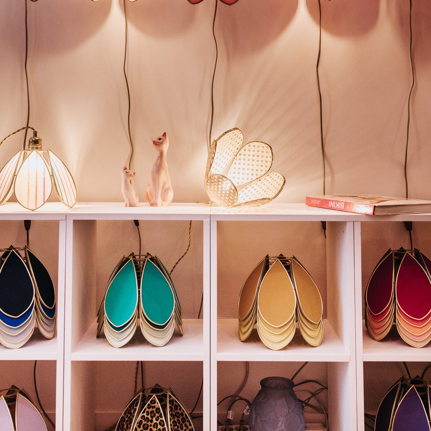 Lampe Fleur à poser - Sugar et doré - Silly & Billy