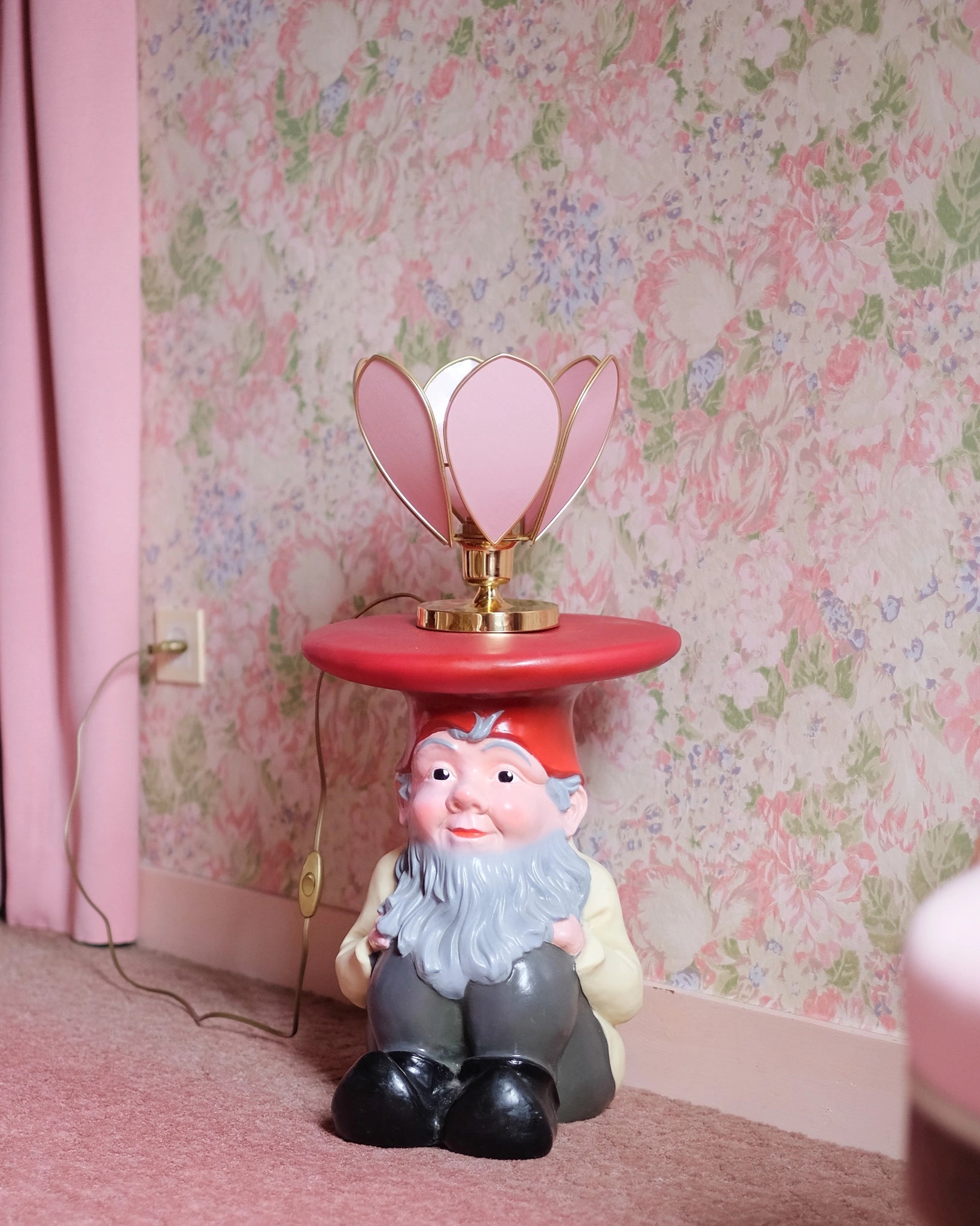 Lampe Fleur à poser - Sugar et doré - Silly & Billy